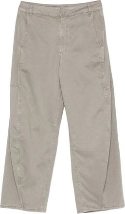 Tibi Femme, Pantalons, Gris, Taille: W30 Pantalon Sid en serg&eacute; extensible teint en pi&egrave;ce r&eacute;actif