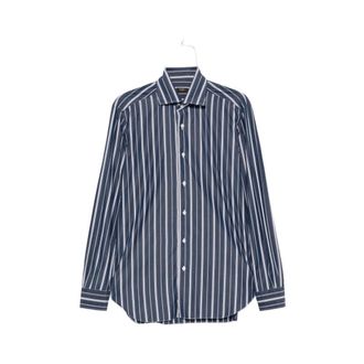 Barba Hemd mit vertikalen Streifen - - Shirts - Herren - Blau - 2XL