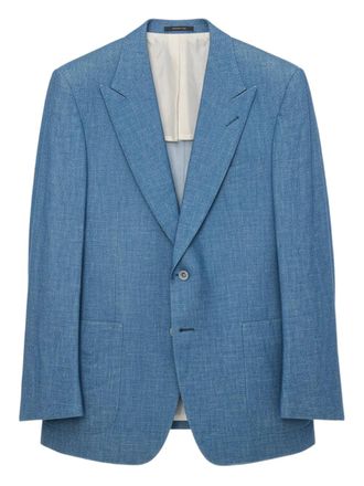 Tom Ford button single-breasted blazer - Blau