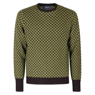 Drumohr Biscottino Rundhals-Pullover - - Knitwear - Herren - Gr&uuml;n - M
