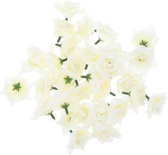 Cabilock T&ecirc;tes De Roses Artificielles 100 Pi&egrave;ces Simulation De Roses Vives Et Color&eacute;es pour D&eacute;coration Int&eacute;rieure Et &Eacute;v&eacute;nements avec Fleurs Durables Et sans En