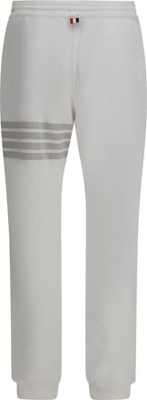 Thom Browne Striped Cotton Joggers - White