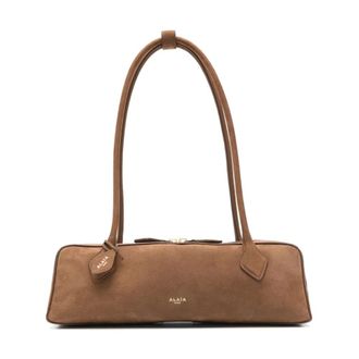 Alaia Femme, Sacs, Brun, Taille: ONE Size Le Teckel Medium Shoulder Bag