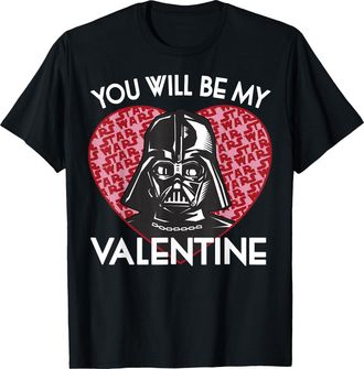 Star Wars You Will Be My Valentine Darth Vader-Grafik-T-Shirt T-Shirt