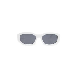 Versace Rechteckige Sonnenbrille - - Accessories - Herren - Wei&szlig; - 53 MM