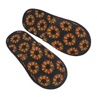 Generic Pantoufle Maison Mois De LHistoire Des Noirs Chaussons Maison Antid&eacute;rapantes Chaudes Pantoufles Doux Hiver Chaussures Chaudes Pour Salon Chambre Maiso