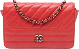 Chanel Sac Bandouli&egrave;re Vintage Pre-owned - Femme - Pre-owned - Rouge - Taille: ONE Size