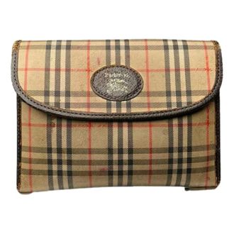 Burberry Pochette en toile Pre-owned - Femme - Pre-owned - Beige - Taille: ONE Size