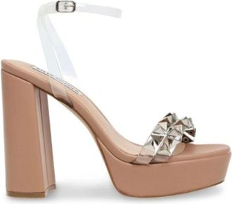 Steve Madden Femme, Chaussures, Blanc, Taille: 38 1/2 EU Sandales &agrave; talons hauts
