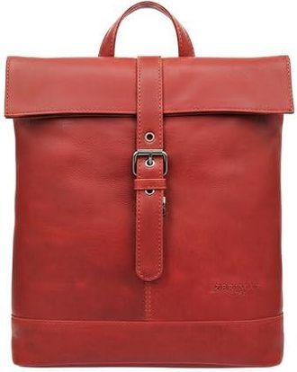 Zerimar | Sac &agrave; dos en cuir v&eacute;ritable pour femme, style d&eacute;contract&eacute; | Sac &agrave; dos en cuir naturel pour femme avec plusieurs compartiments | Id&eacute;al au quotidien|R