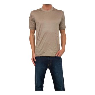 Emporio Armani Homme, Tops, Beige, Taille: S T-Shirt Beige Style Mode Décontracté