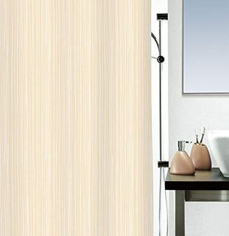 Spirella 1014417 Raya Duschvorhang 180 x 200 cm lightbeige