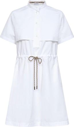 Burberry Femme, Robes, Blanc, Taille: 38 FR Robe Chemise