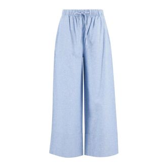 Barbour Femme, Pantalons, Bleu, Taille: 38 FR Josie Wide-Leg Pantalons