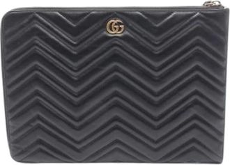 Gucci unisex, Pre-owned, Noir, Taille: ONE Size Sac clutch Pre-owned