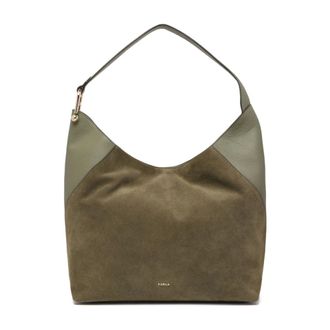 Furla Femme, Sacs, Vert, Taille: ONE Size Lara Medium Shoulder Bag