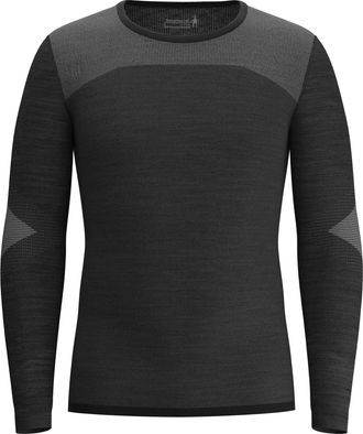 Smartwool Herren Intraknit Merino 200 Crew Baselayer-Shirt, Black/White, L