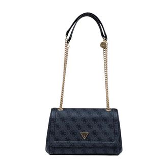 Guess Stylische Polyurethan-Umh&auml;ngetasche - - Bags - Damen - Grau - ONE SIZE