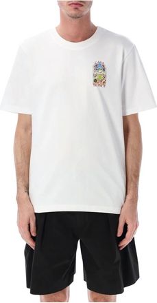 Casablanca Homme, Tops, Blanc, Taille: XL Tennis Landscape Tee