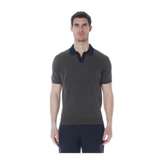 Gran Sasso Homme, Tops, Brun, Taille: L Polo Skipper