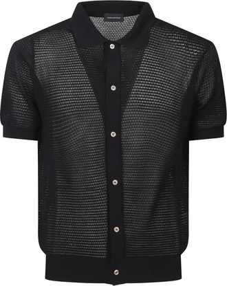 Tagliatore Homme, Pulls, Noir, Taille: 2XL Cardigan ajour&eacute; en coton