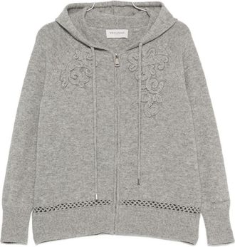 Ermanno Scervino Sweat &agrave; capuche en laine et cachemire