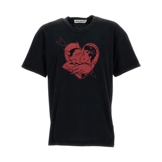 Our Legacy Homme, Tops, Noir, Taille: S T-shirt &agrave; Manches Courtes et Col Rond