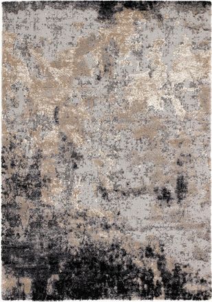 Novel Vintage-Teppich Timeline, Hellgrau, Textil, Abstraktes, rechteckig, 65x130 cm, in verschiedenen Größen erhältlich, Teppiche & Böden, Teppiche, Vintage