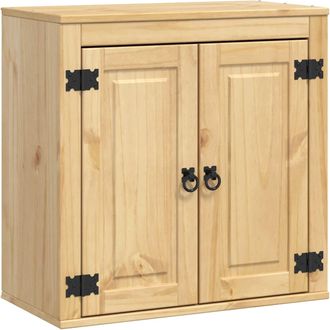 vidaXL Vidaxl Armadietto Ski Marrone Miele 60 X 32 X 60 Cm Pino Massello