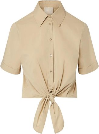 Liu Jo Femme, Blouses et Chemises, Brun, Taille: 40 FR Camicia nodo
