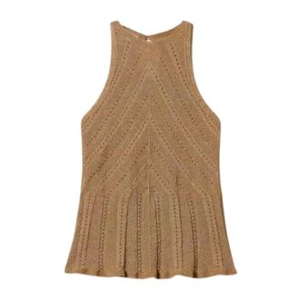 Twinset Damen, Strickwaren, Beige, XSGr&ouml;&szlig;e