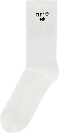 Arte Homme, Sous-v&ecirc;tements, Blanc, Taille: ONE Size Heart Logo Socks