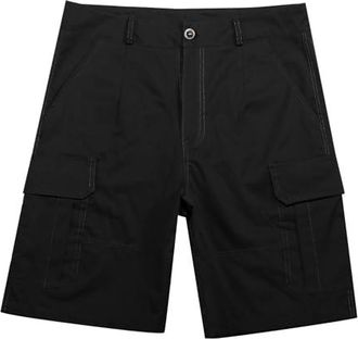 Generic 2026 Pantalon cargo pour homme Short extensible classique, Noir, XXL