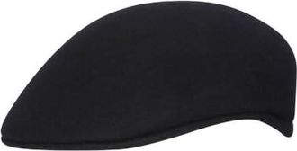 Walker and Hawkes Casquette Plate Lostock en Feutre de Laine - Noir - M (58cm)