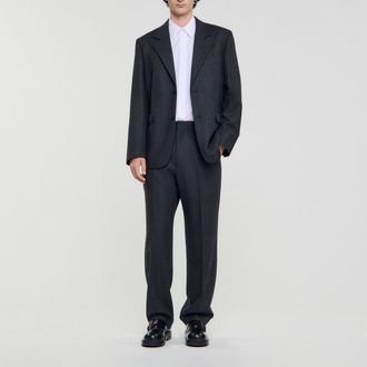 Sandro Anzugjacke aus Wolle
