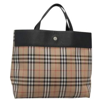 Burberry Pre-owned Nylon sacs-main - Femme - Pre-owned - Beige - Taille: ONE Size