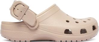 Crocs Pantoletten Classic Enamel Buckle Clog 213347 Beige