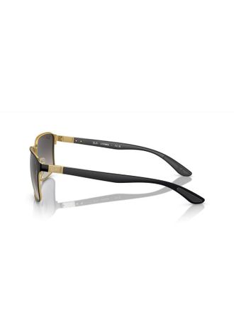Ray-Ban Unisex Sunglasses Black-Gold Metal Eyewear - Black/gold