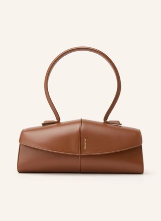 Jil Sander Schultertasche Linea braun