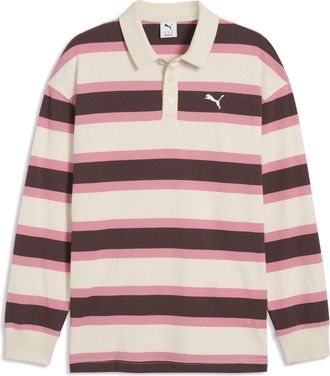 Puma Polo de rugby &agrave; manches longues Wardrobe Essentials Homme, Accessoires, Marron, XXL