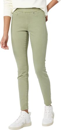 Amazon Essentials Damen Stretch-Schlupf-Jeggings mit mittlerer Leibh&ouml;he - Auslaufmodell, Helles Salbeigr&uuml;n, 40 Kurz