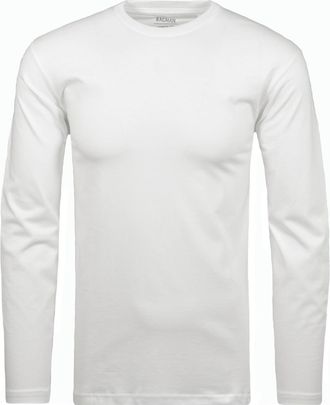 Ragman Herren Langarm-Shirt Rundhals Weiss-006, 3XL