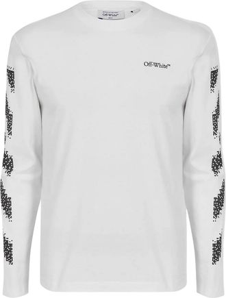 Off-white Off White - T-Shirt f&uuml;r Herren, Rundhalsausschnitt, Regul&auml;r (Wei&szlig;/Schwarz)