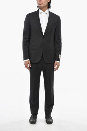Corneliani CC COLLECTION Anzug Aus Schurwolle Mit Karo Und Klassischem Revers Corneliani