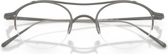 Giorgio Armani unisex, Accessoires, Gris, Taille: 48 MM Oval Optical Frame