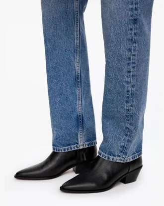 Arket Stiefelette Aus Leder -Schwarz