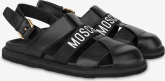 Moschino Sandalen aus Kalbsleder - Schwarz