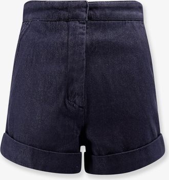 Max Mara Blue denim bermuda shorts - MAX MARA - gender_Woman