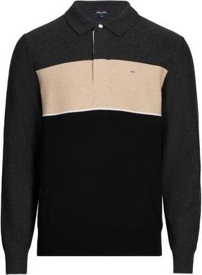 Eden Park Pull col polo en laine et coton