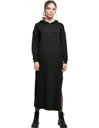 Urban Classics Ladies Modal Terry Long Hoody Dress Robe, Noir, M Femme